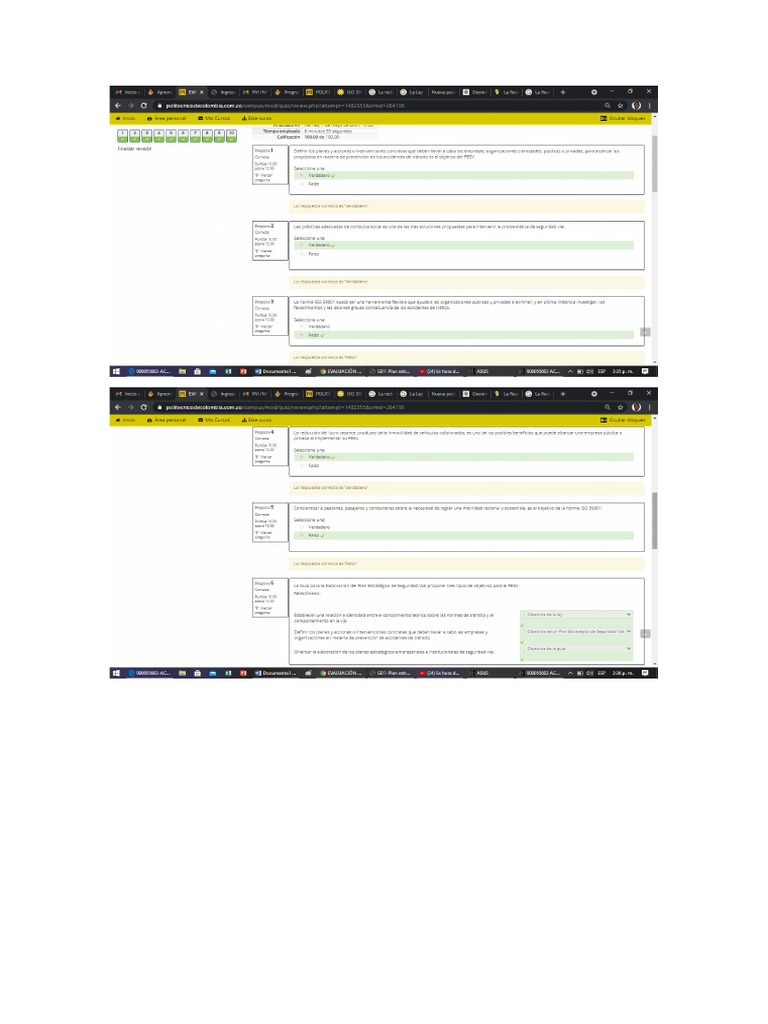 Evalucion Modulo 1 Del Pesv | PDF