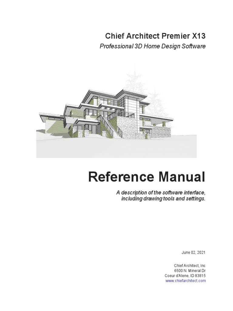 Chief Architect Current Reference Manual | PDF | 3 D Computer Graphics | Stairs