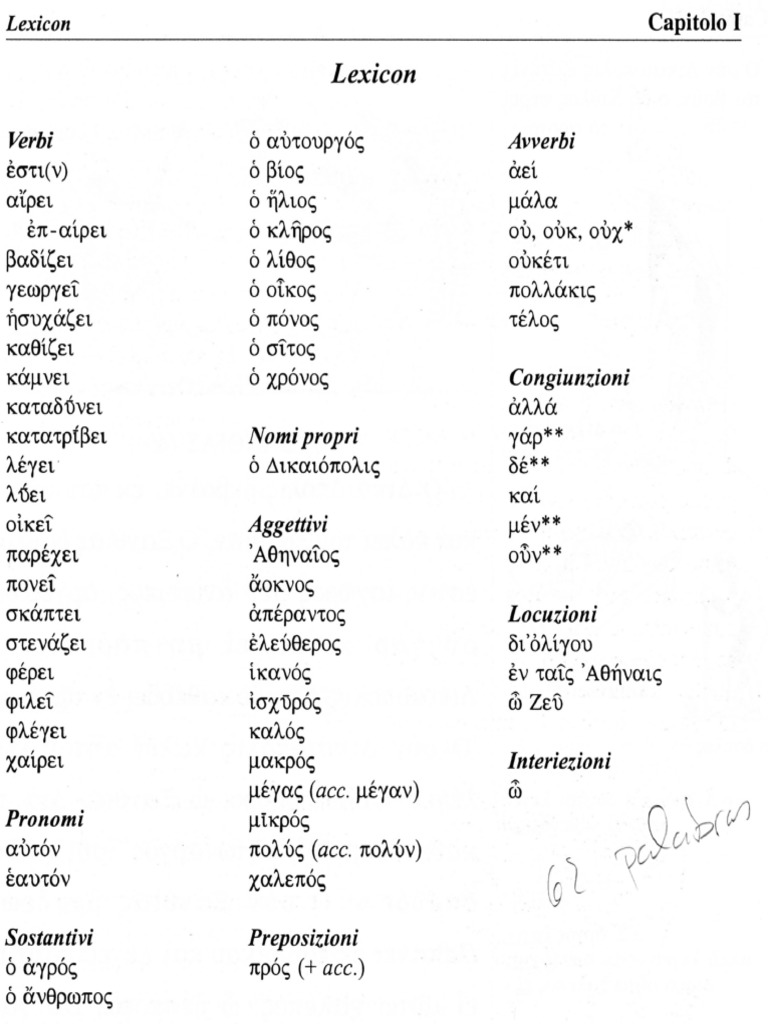 Vocabulario Athenaze | PDF