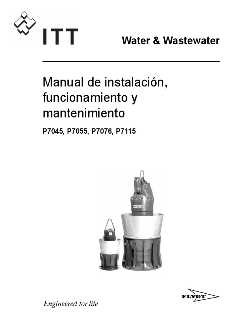 Manual en Castellano Bombas Itt Flygt | PDF | Reciclaje | Bomba