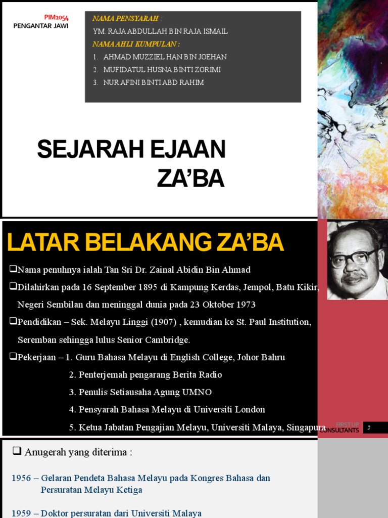 Sejarah Ejaan Za'ba | PDF
