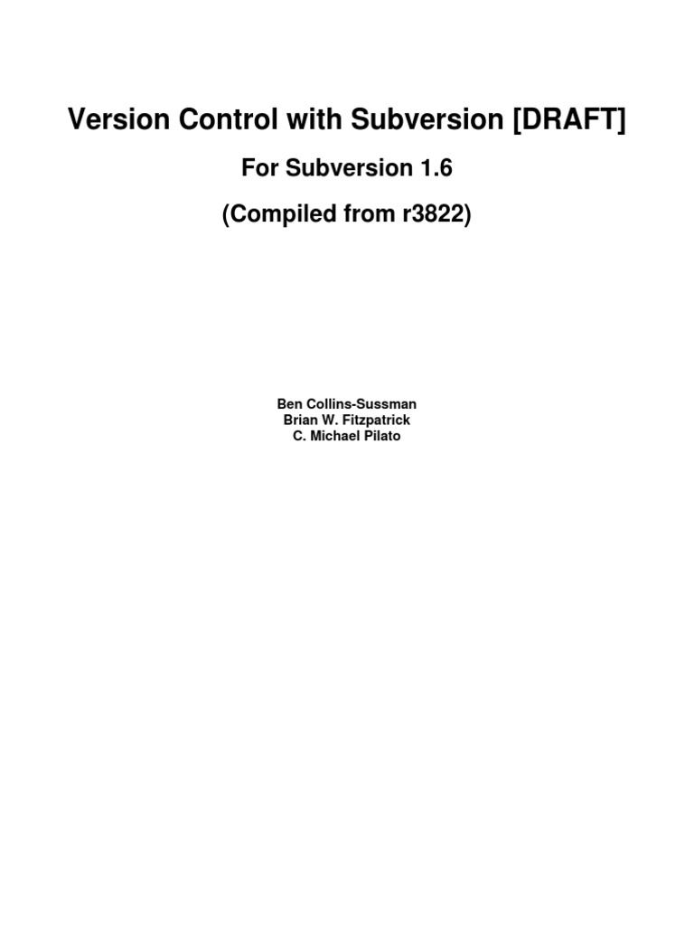 Version Control With Subversion | PDF | Version Control | Apache Http Server