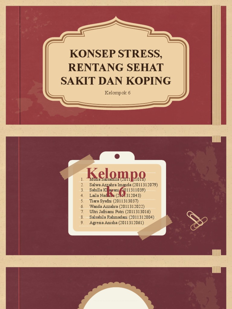 Konsep Stress, Rentang Sehat Sakit Jiwa Dan Koping | PDF