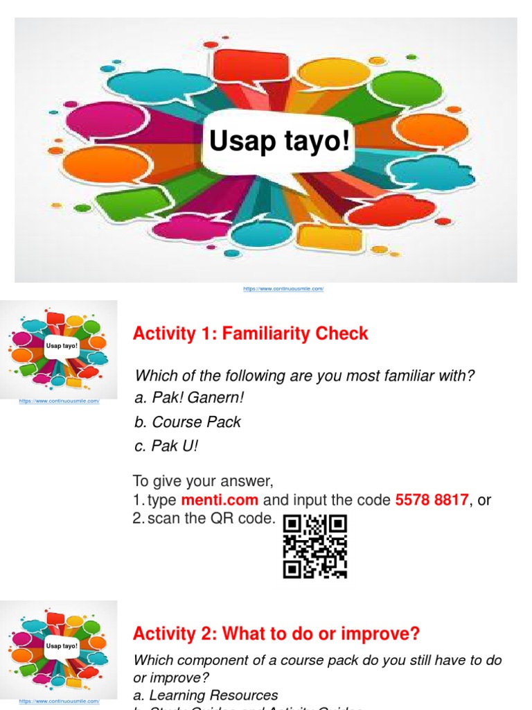 Usap Tayo! Usap Tayo! | PDF