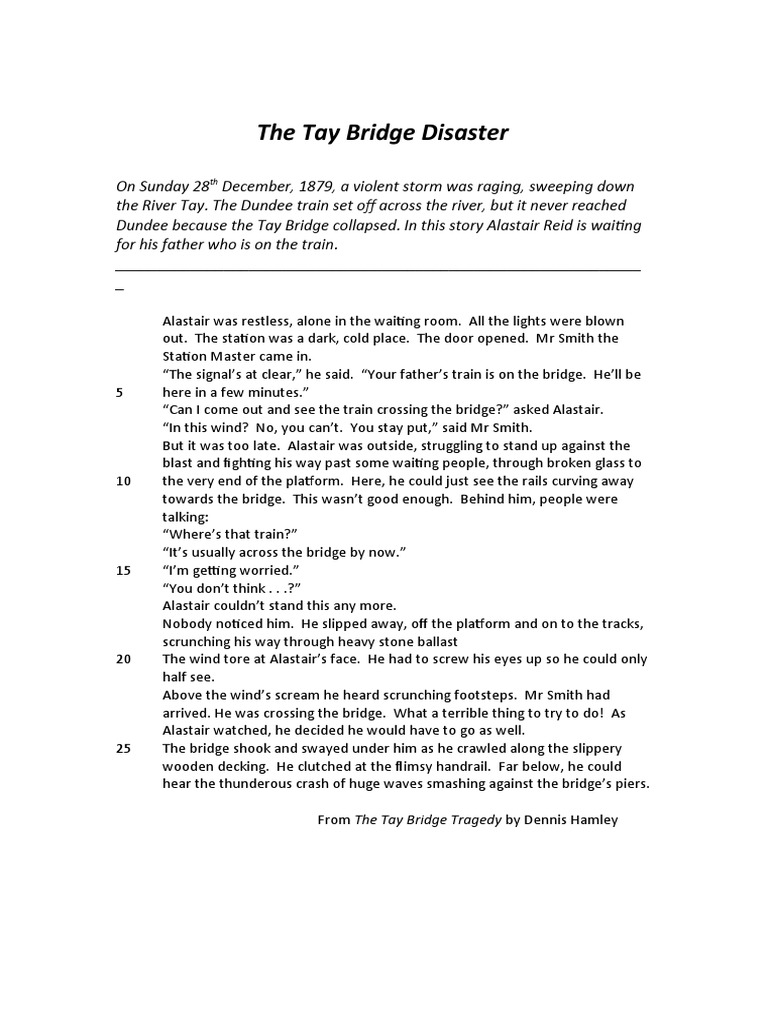 The Tay Bridge Disaster - TA | PDF