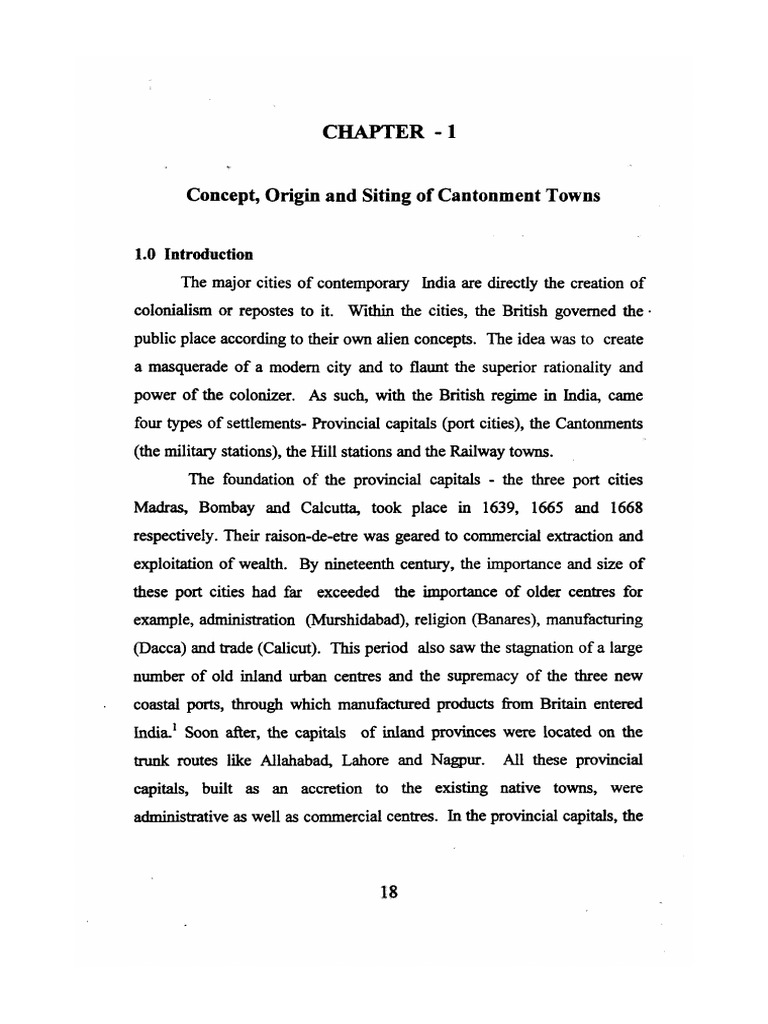 Cantonment Cities India | PDF | Colonialism | British Raj