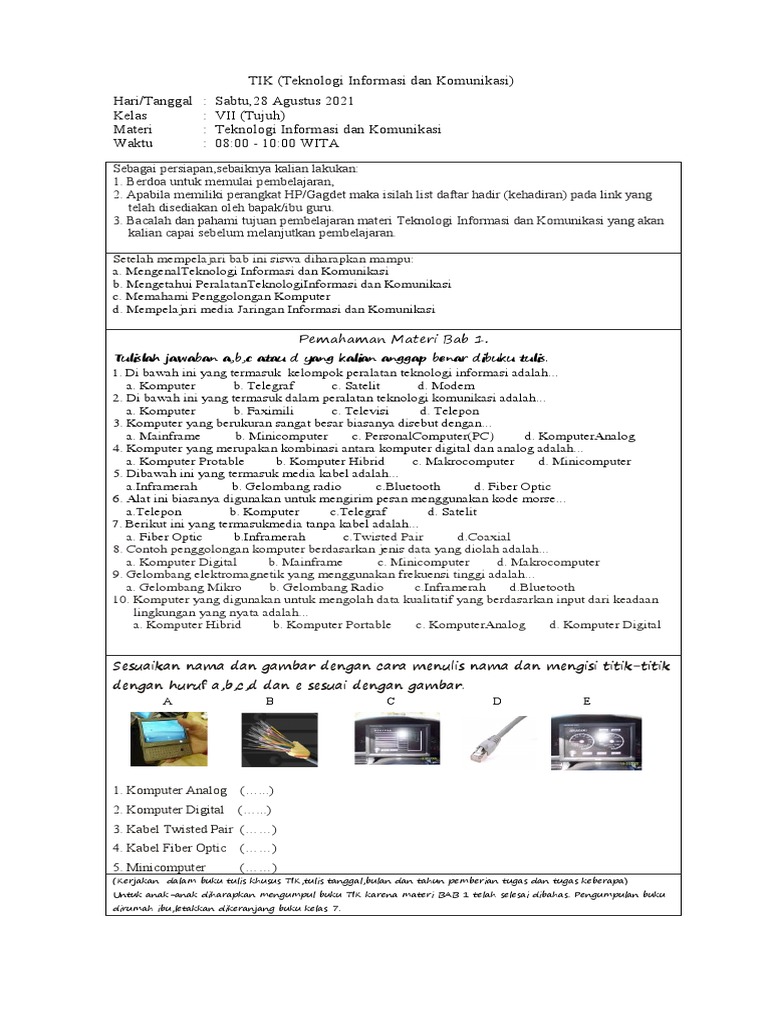 Materi Online Tik Kls 7 SM 1,280821 | PDF