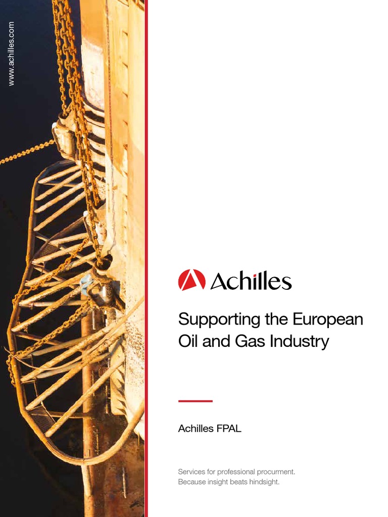 Supporting The European Oil and Gas Industry: Achilles FPAL | PDF | Procurement | Supply Chain