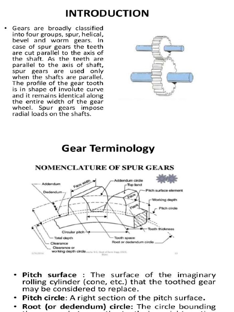 Design Of Spur Gear Pdf Gear Mechanical Engineering