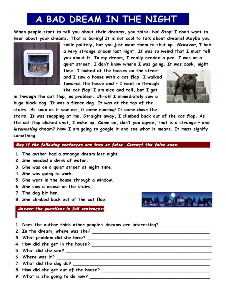 Cat Flap and a Bad Dream | PDF