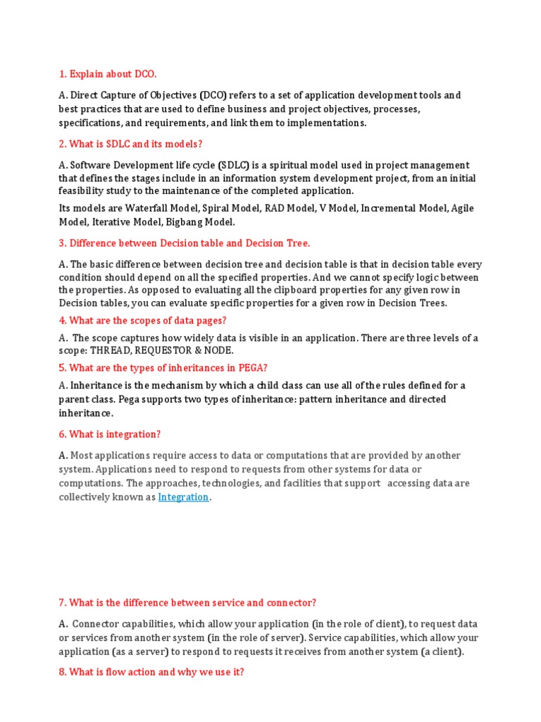 Pega Interview Preperation | PDF | Scrum (Software Development) | C++