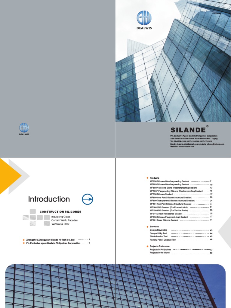 Dealwis - Silande Company Profile | PDF | Silicone | Building Engineering