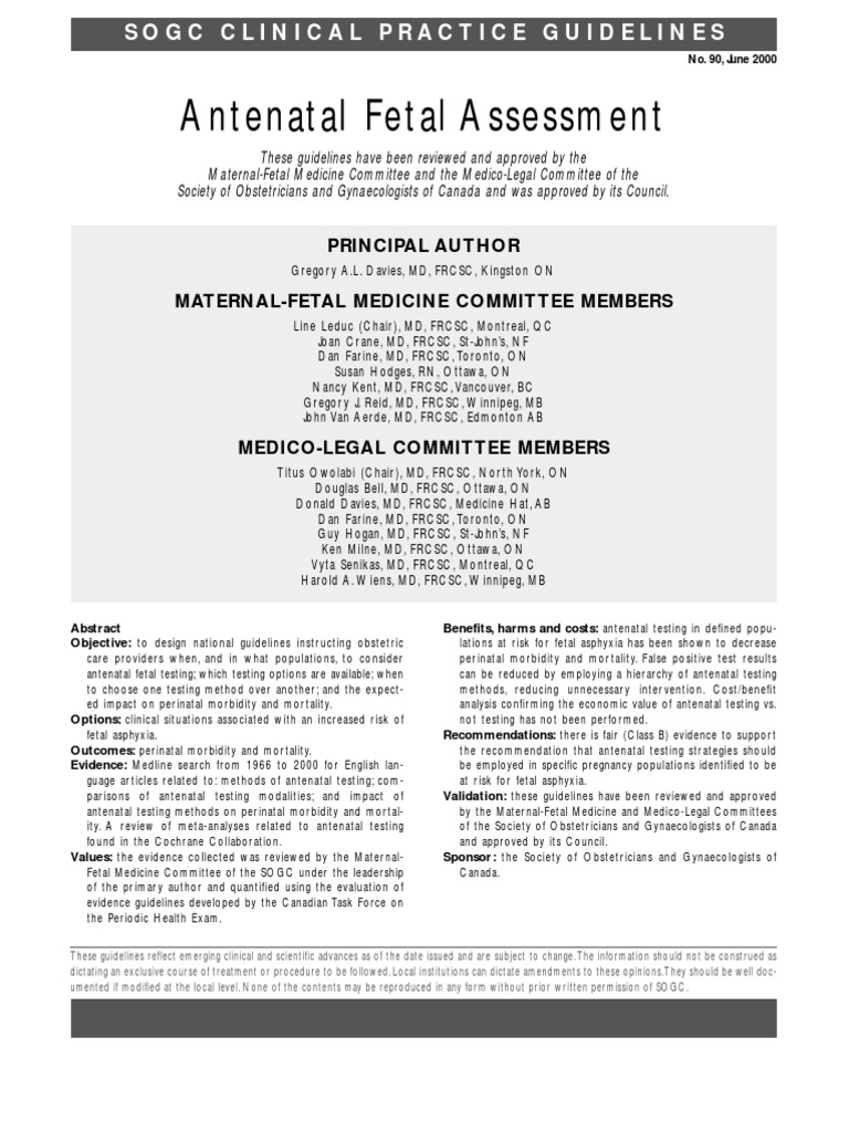 Antenatal assessment | Fetus | Prenatal Development | Free 30-day Trial ...