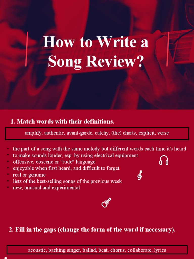 How To Write A Song Review? | PDF