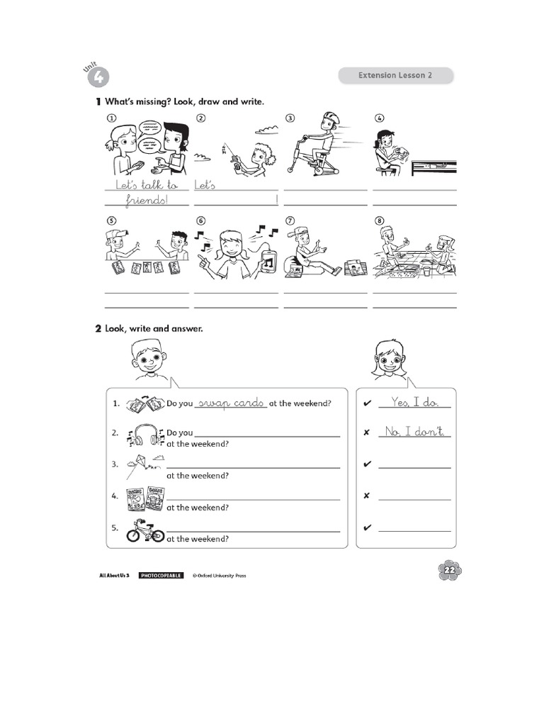 Unit 4 Extension Lesson 2 | PDF
