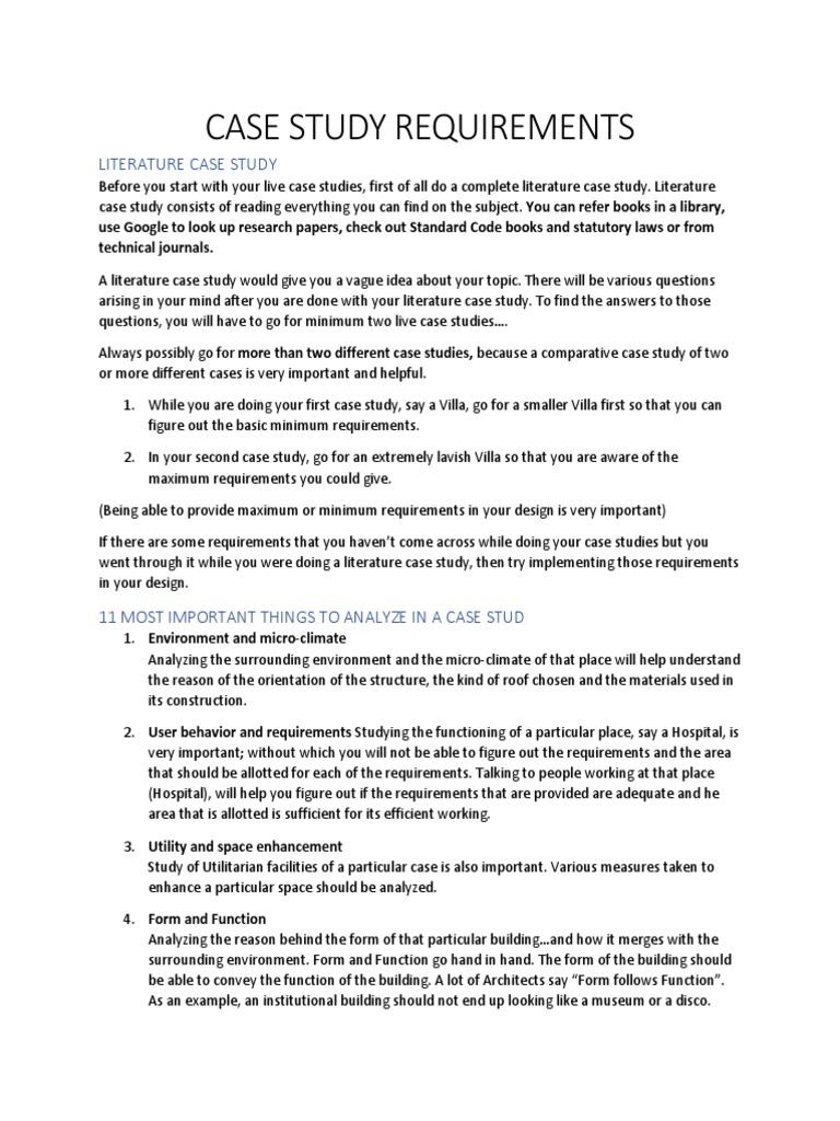 Architectural Case Study | PDF | Accessibility