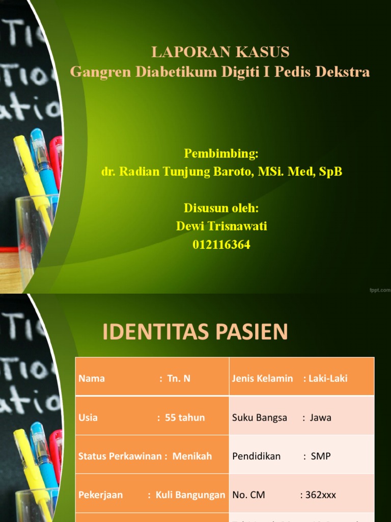 Laporan Kasus Ulkus Pedis | PDF