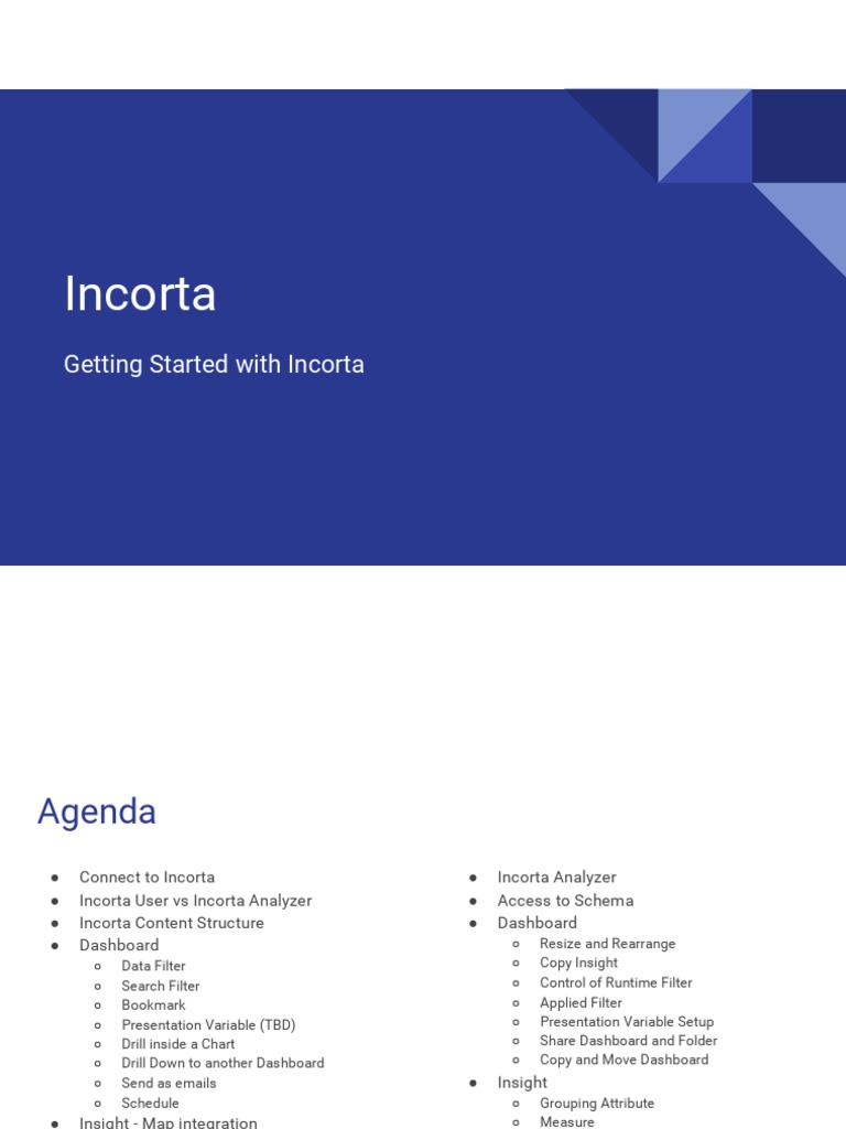 Incorta User Guide and Dashboard Features | PDF | Icon (Computing ...