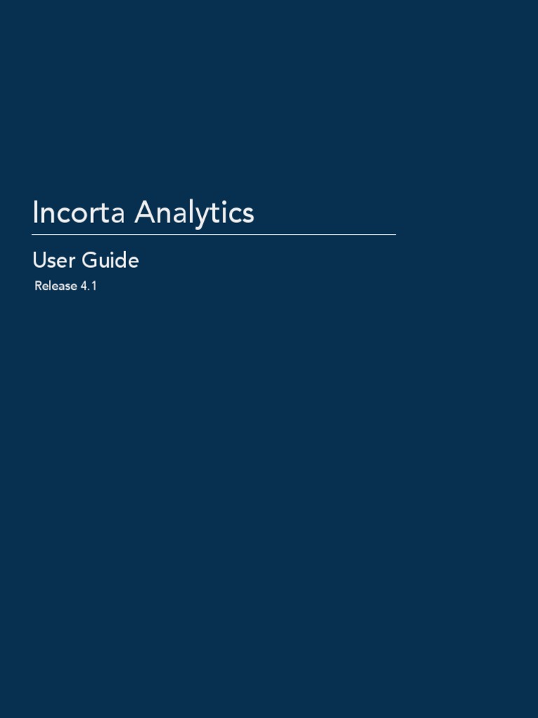 INCORTA User-Manual | PDF | Analytics | Icon (Computing)