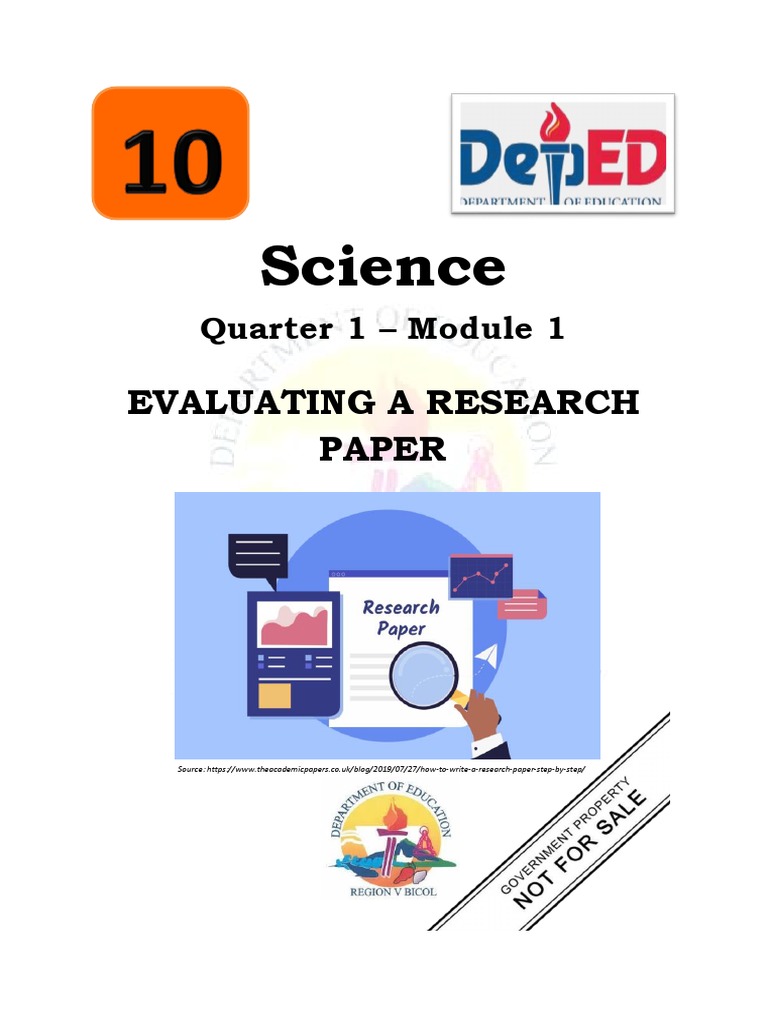 Science Grade 10 Research Q1 Module 1 | PDF | Experiment | Scientific ...