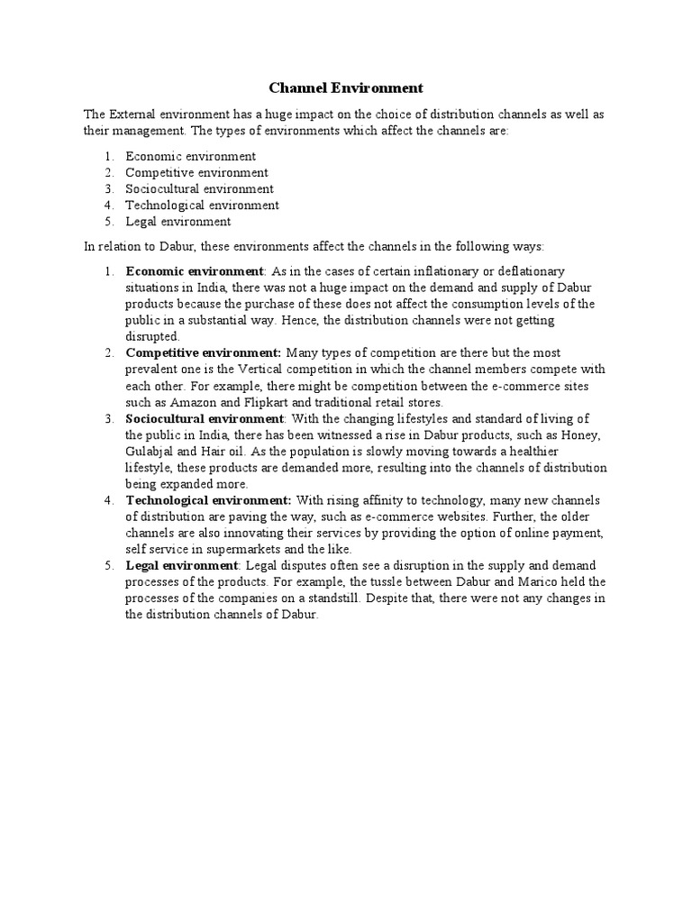 Channel Environment | PDF