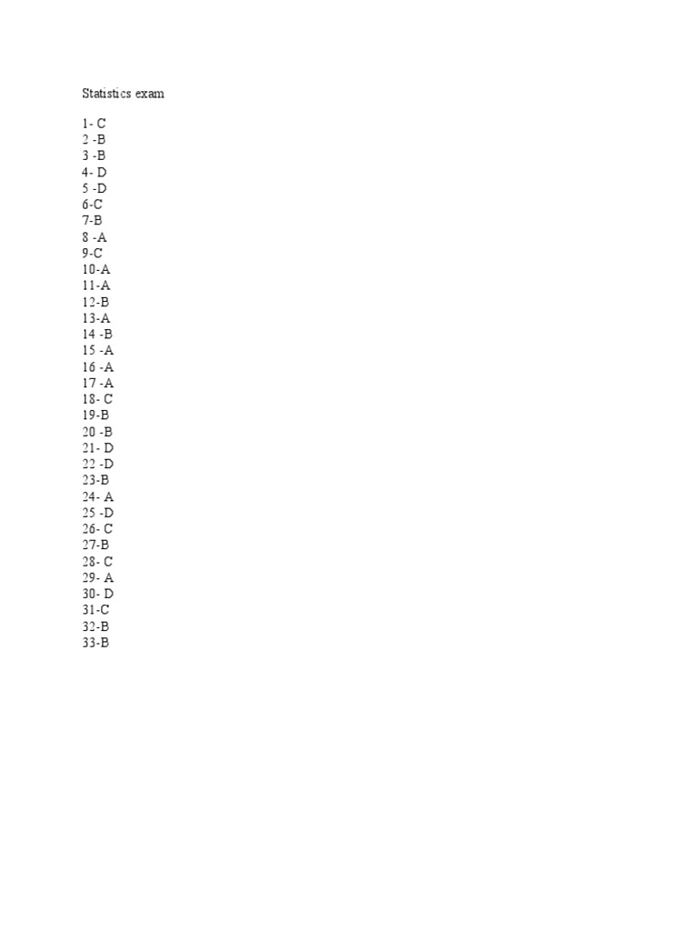 Statistics Exam Final Pdf Teaching Methods Materials Computers