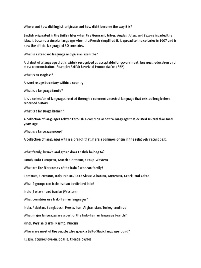 Where and How Did English Originate and How Did It Become The Way It Is ...