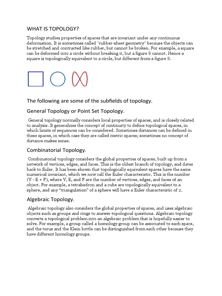 What Is Topology | PDF