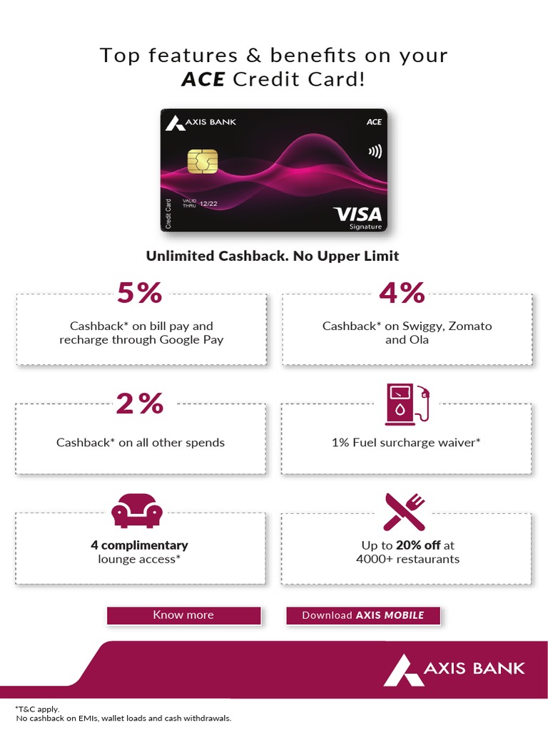 Top Features & Benefits On Your: ACE Credit Card! | PDF | Personal ...