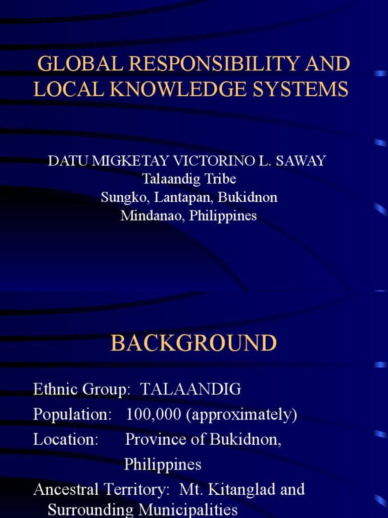 Global Responsibility and Local Knowledge Systems | PDF | Science ...