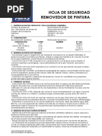 C-MSDS Ficha de Seguridad THINNER | PDF