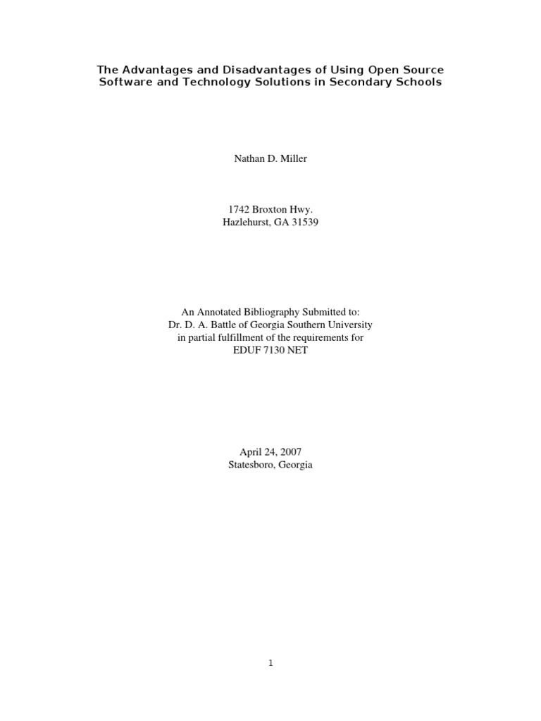 The Advantages and Disadvantages of Using Open Source Software and ...