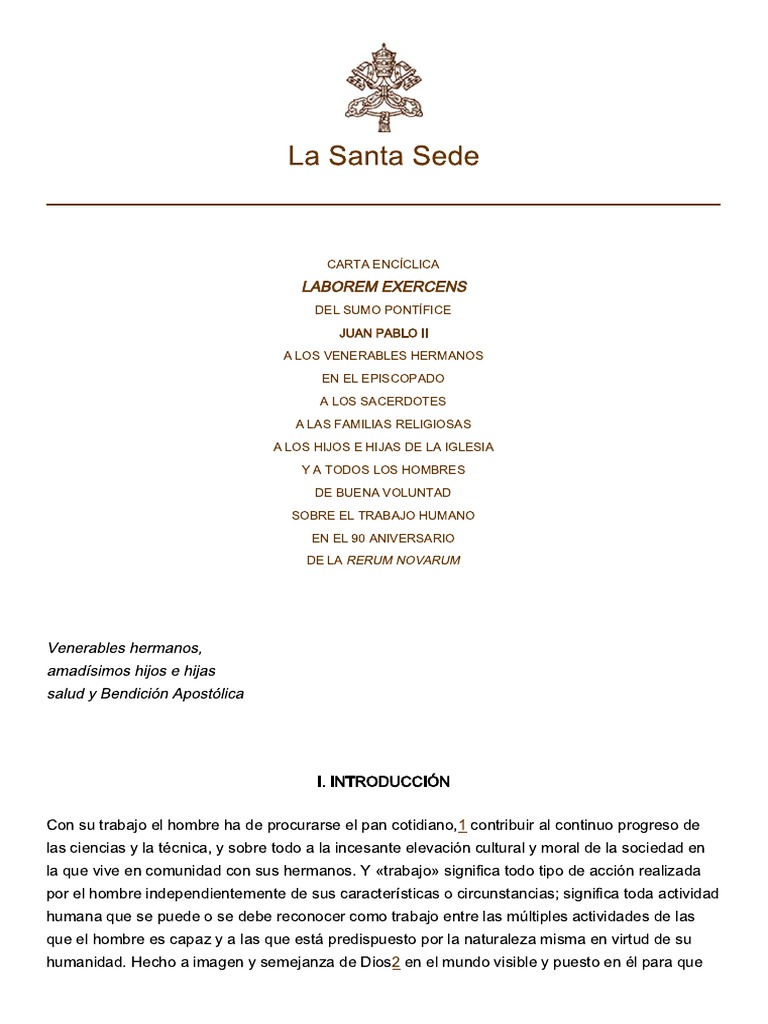 Laborem Exercens | PDF