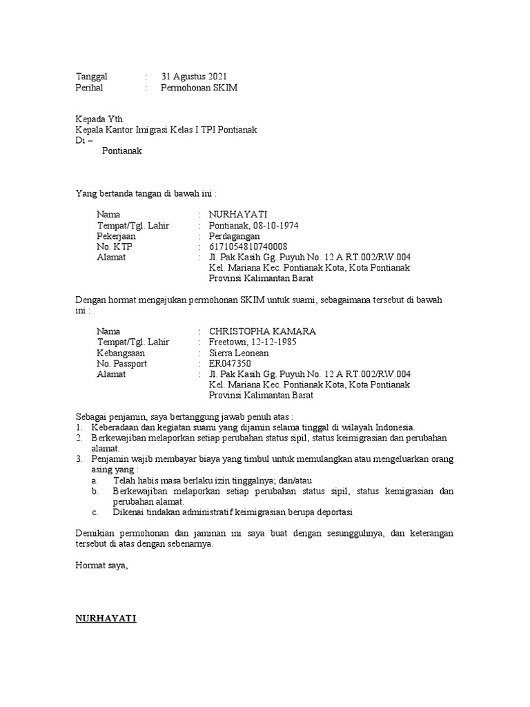Permohonan SKIM | PDF