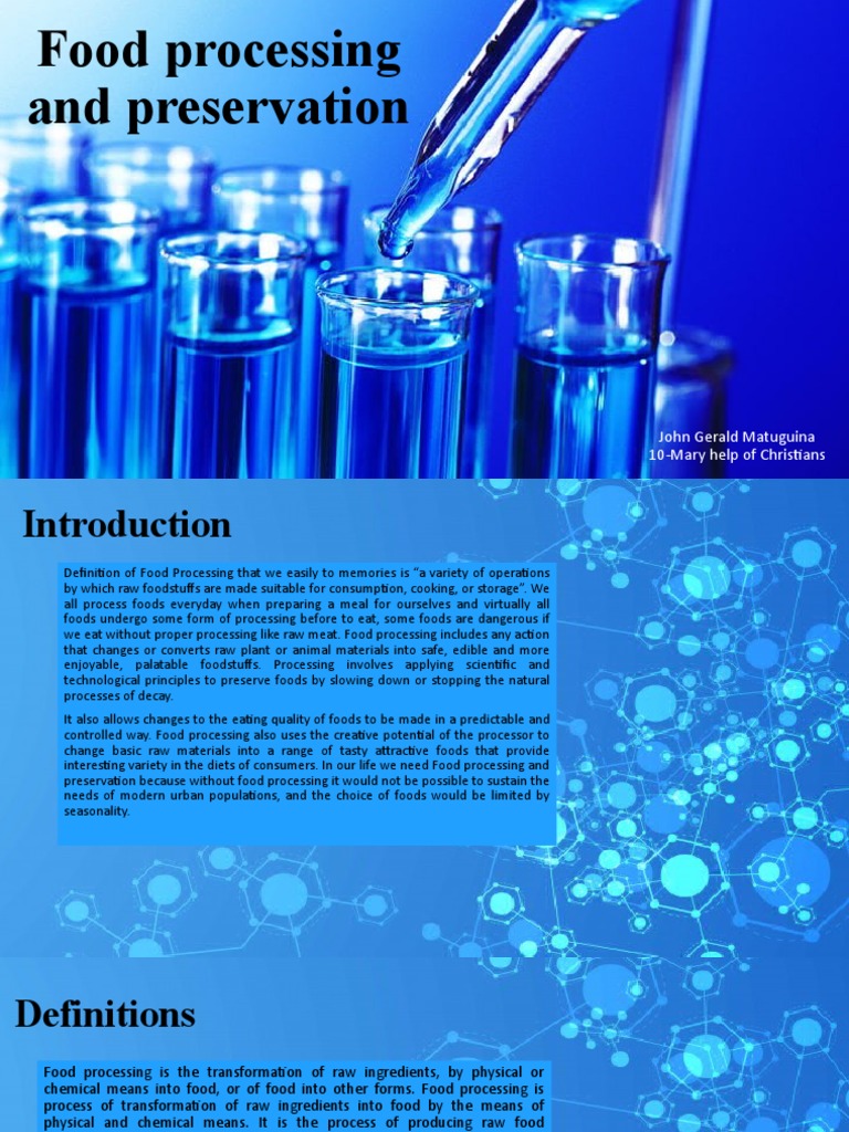 Food Processing and Preservation | PDF | Foods | Food Preservation