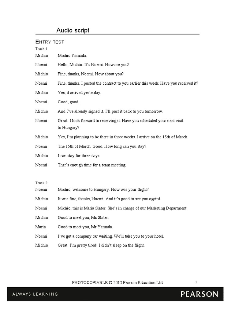 Audio Script: Track 1 | PDF | Innovation