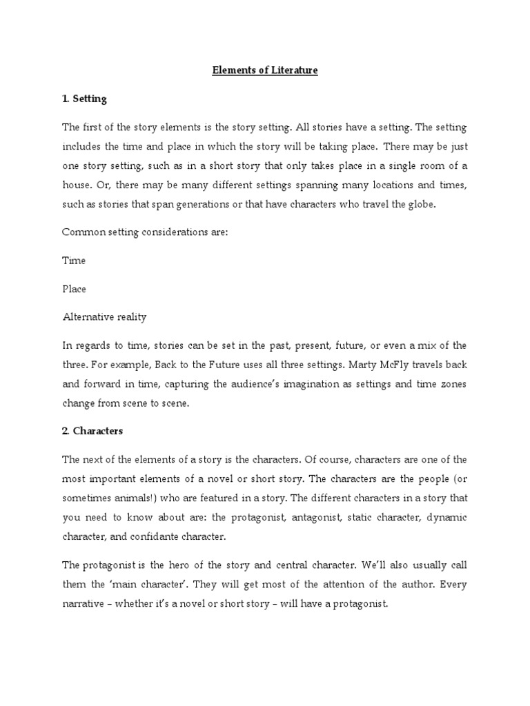 An In-Depth Exploration of the Key Elements That Shape Narrative ...