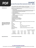 Chemical Approval Form - Polintek Stop Leak | PDF | Leak | Working Conditions
