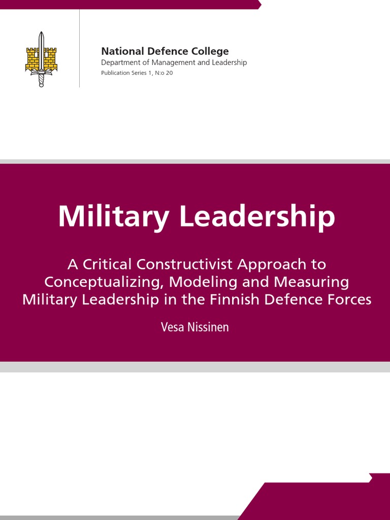 Military Leadership | PDF | Leadership | Science