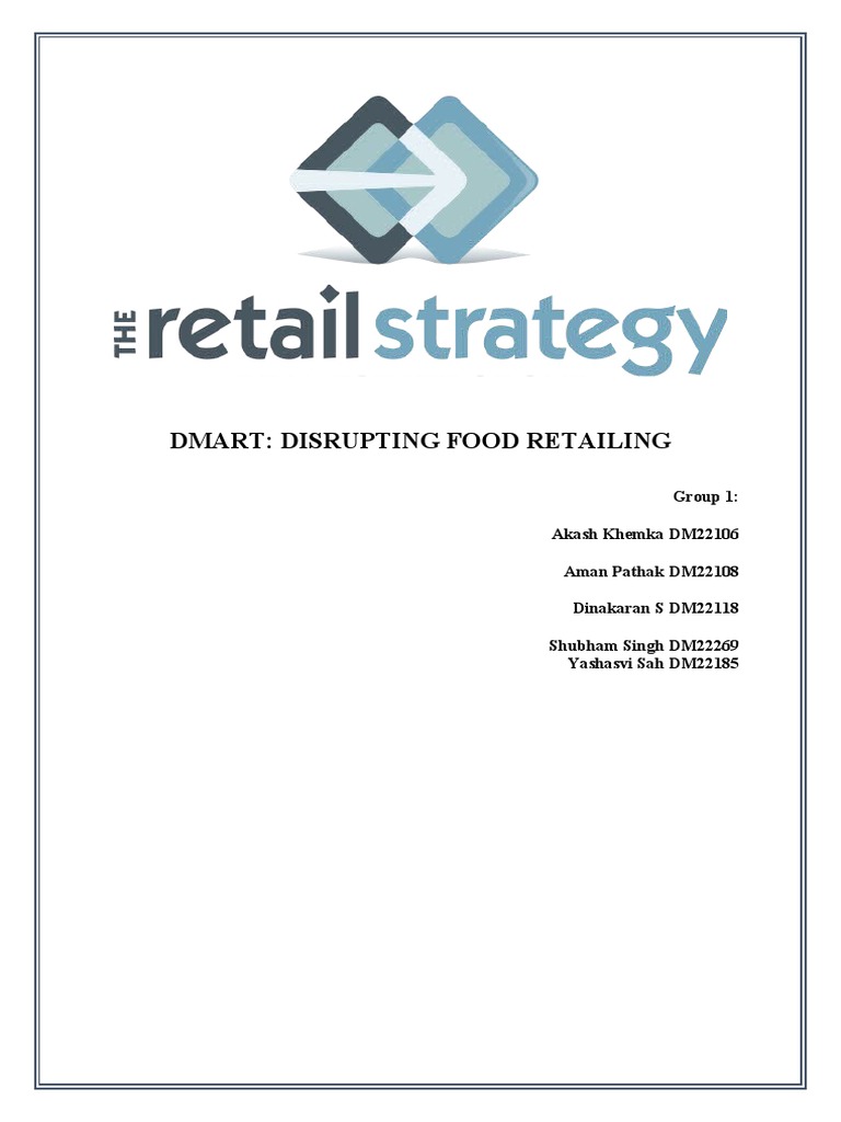 Group 1 DMart | PDF | Retail | Brand