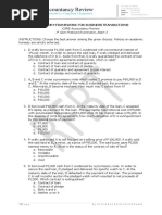 RFBT - Test Bank - Problems | PDF | Partnership | Assignment (Law)