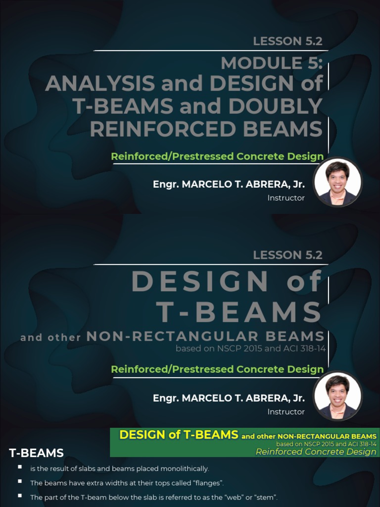5.2 Design of T-Beams and Other Non-Rectangular Beams | PDF ...