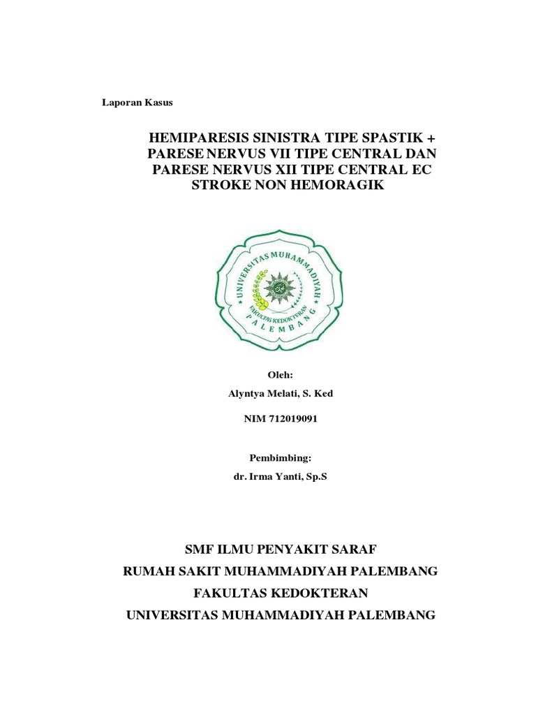 LAPSUS-alyntya-stroke Iskemik | PDF