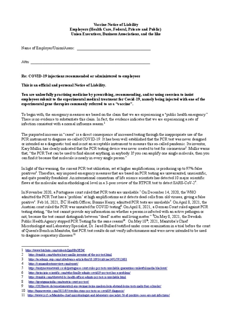 Notice of Liability Employees | PDF | Assault | Crime & Violence