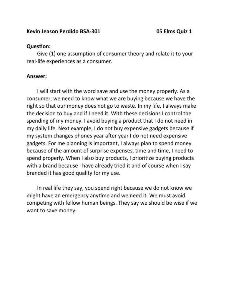 05 Elms Quiz 1 | PDF