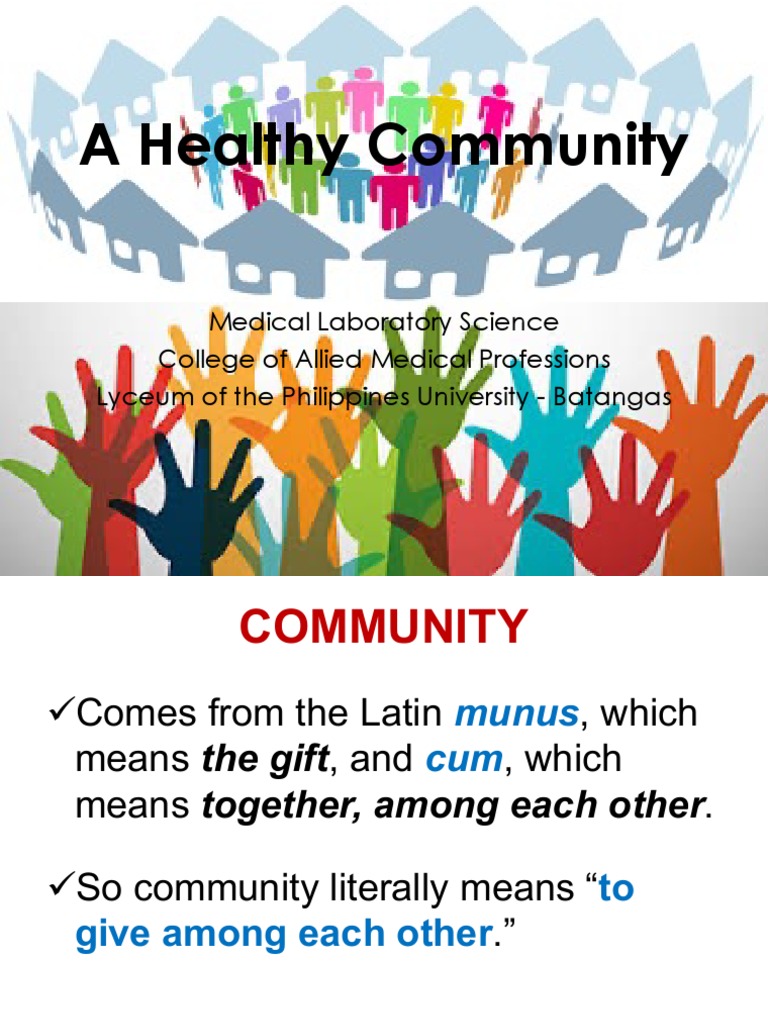Topic 1. A Healthy Community | PDF | Community | Behavior