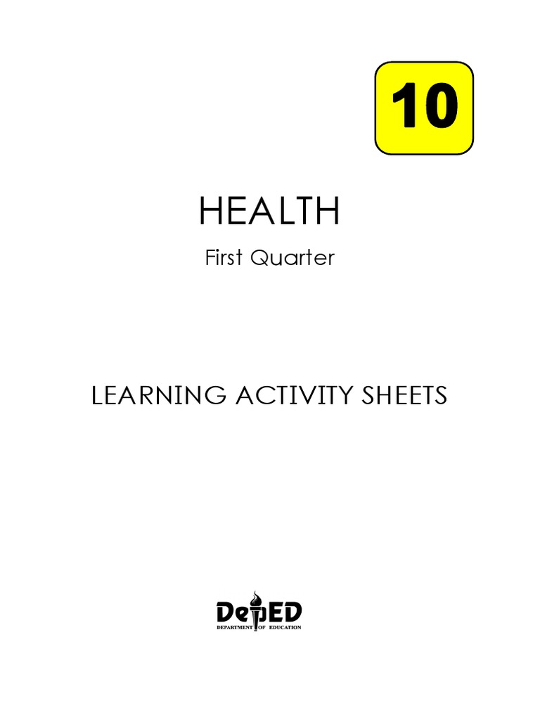 Grade 10 Health LAS | PDF | Health Professional | Health Care