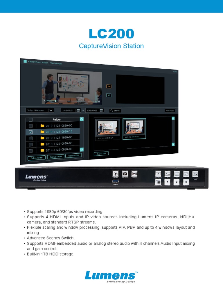 LC200 - Longer Version Datasheet - 190916 | PDF | Streaming Media | Usb