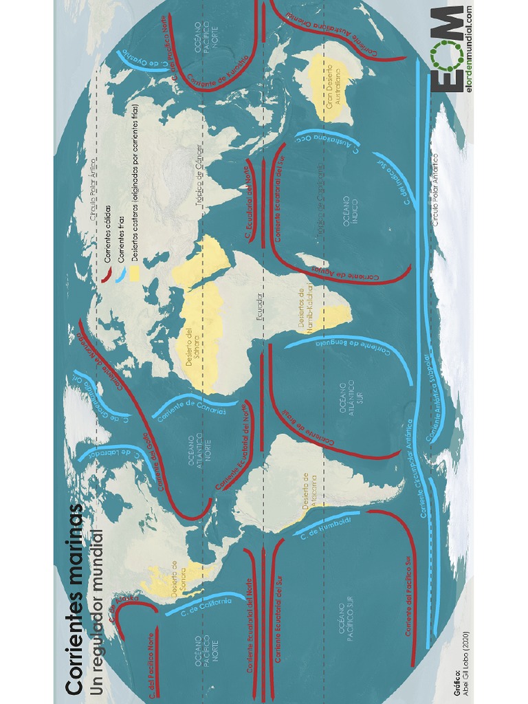 Corrientes Marinas Mapa | PDF