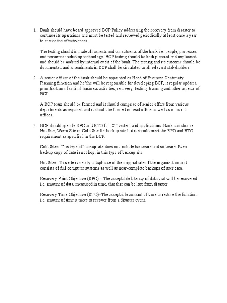 BCP and DCP | PDF | Disaster Recovery | Backup